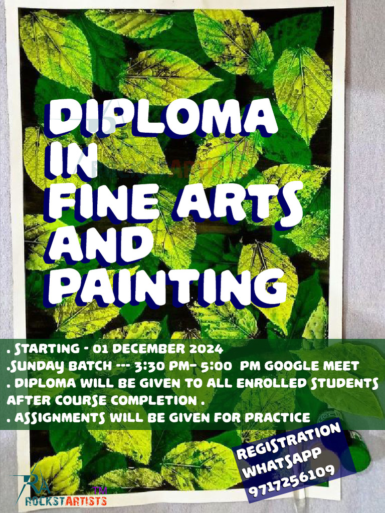 Diploma in Fine Art and Painting | PDF