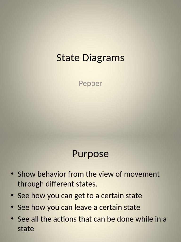 State Diagrams | PDF