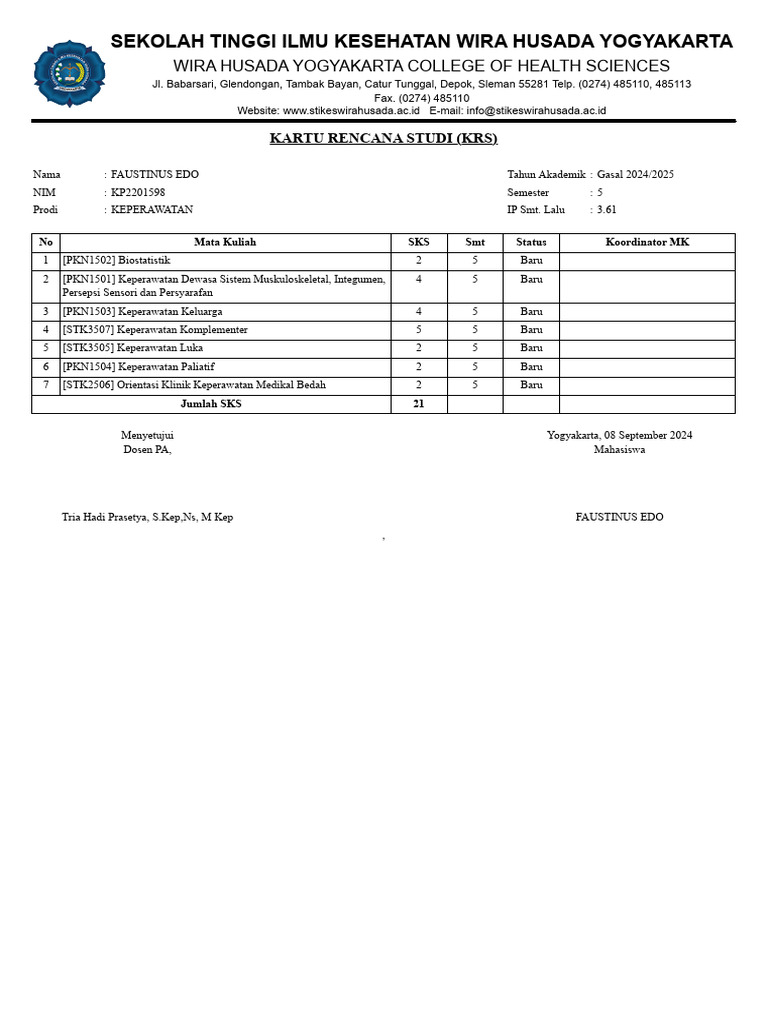 Krs Smt 5 Faustinus Edo | PDF