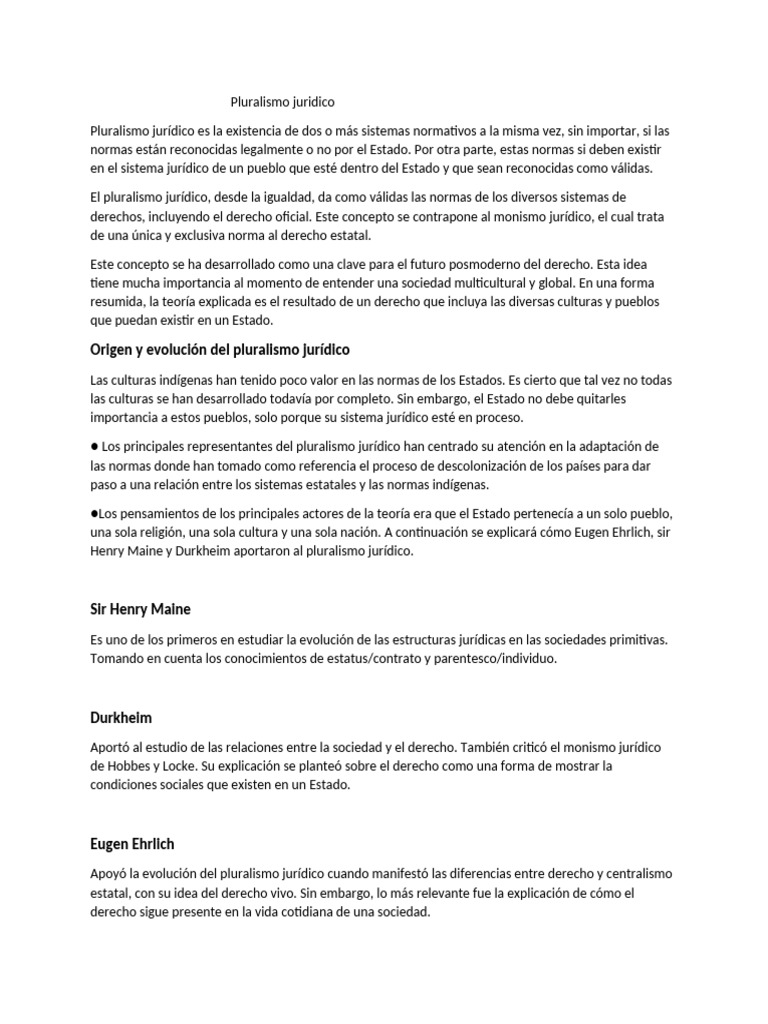 Pluralismo Juridico | PDF | Estado (política) | Sociedad