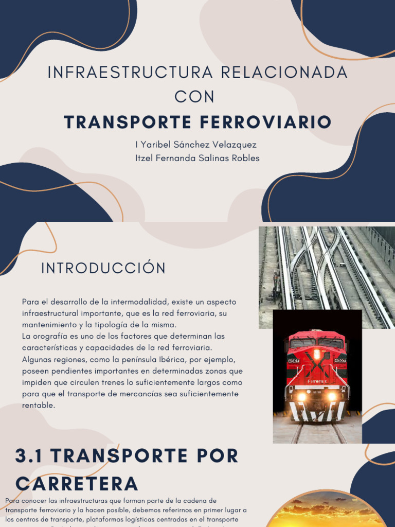 Infraestructura Relacionada Con El Transporte Ferroviario PDF | PDF | Puerto | Transporte ...