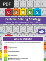 CUBES Problem Solving Strategy Guide | PDF