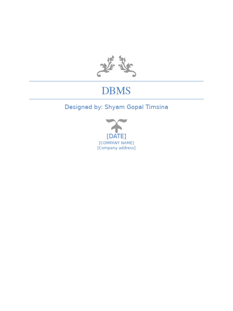 11zon DBMS1.PDF | PDF | Databases | Relational Database
