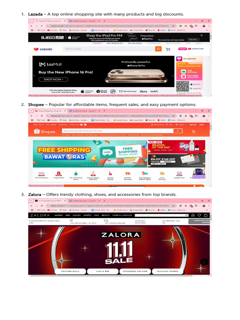 Website For Ecommers | PDF