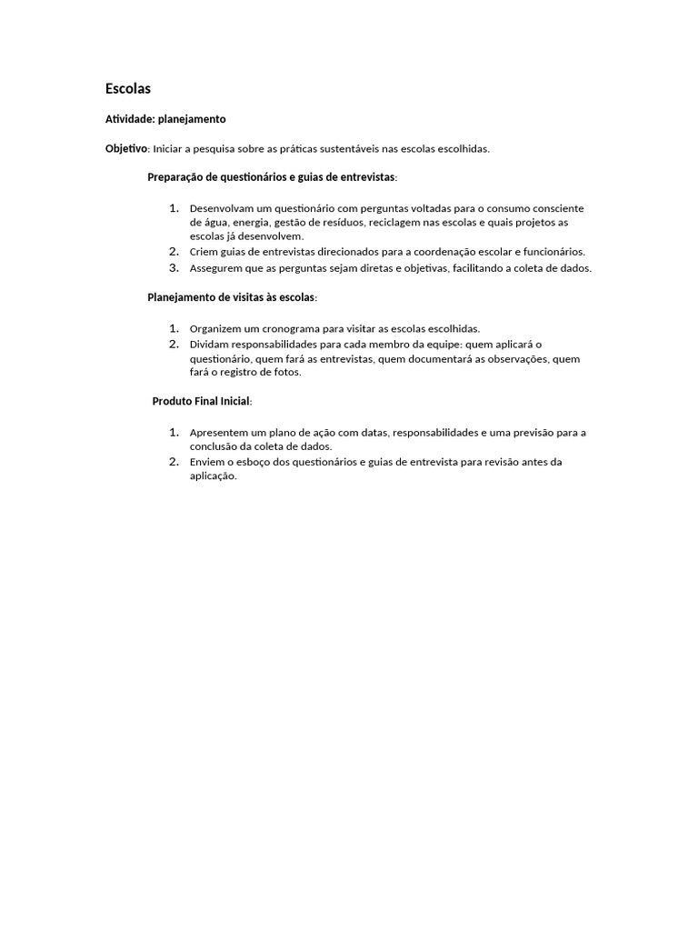 Atividade Projeto I Gcom | PDF