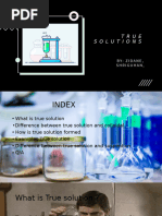 True Solutions | PDF | Solubility | Chemistry