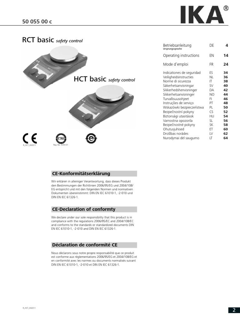 Ika RCT Basic SC Speed | PDF | Science | Engineering
