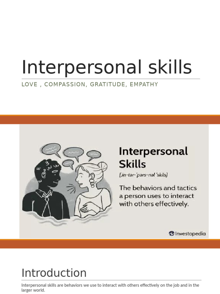 Mastering Interpersonal Skills for Success | PDF | Communication ...