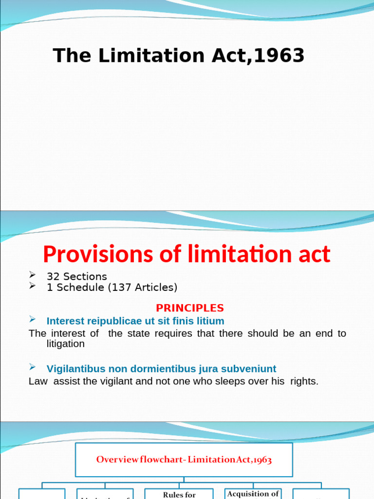 Limitation | PDF | Easement | Lawsuit