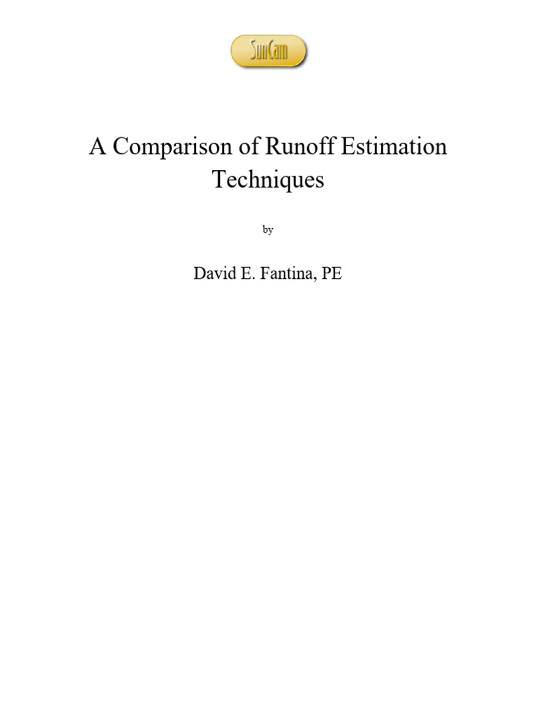 comparsion of runoff | PDF | Surface Runoff | Discharge (Hydrology)