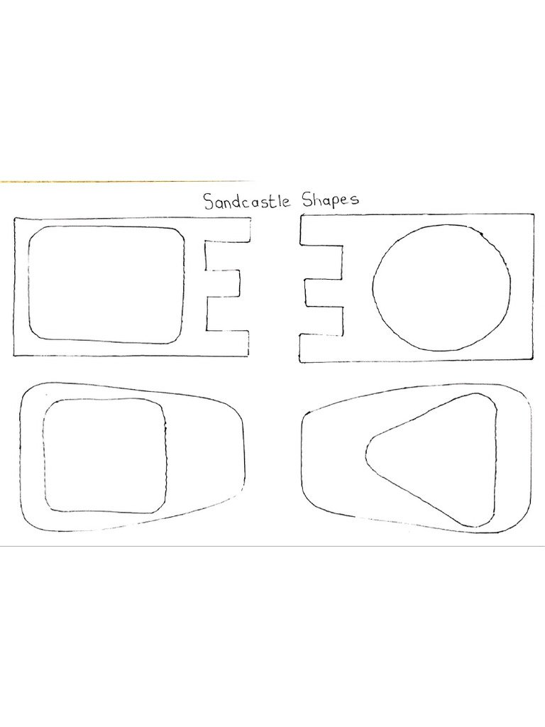 Sandcastle Shape Puzzles Template | PDF