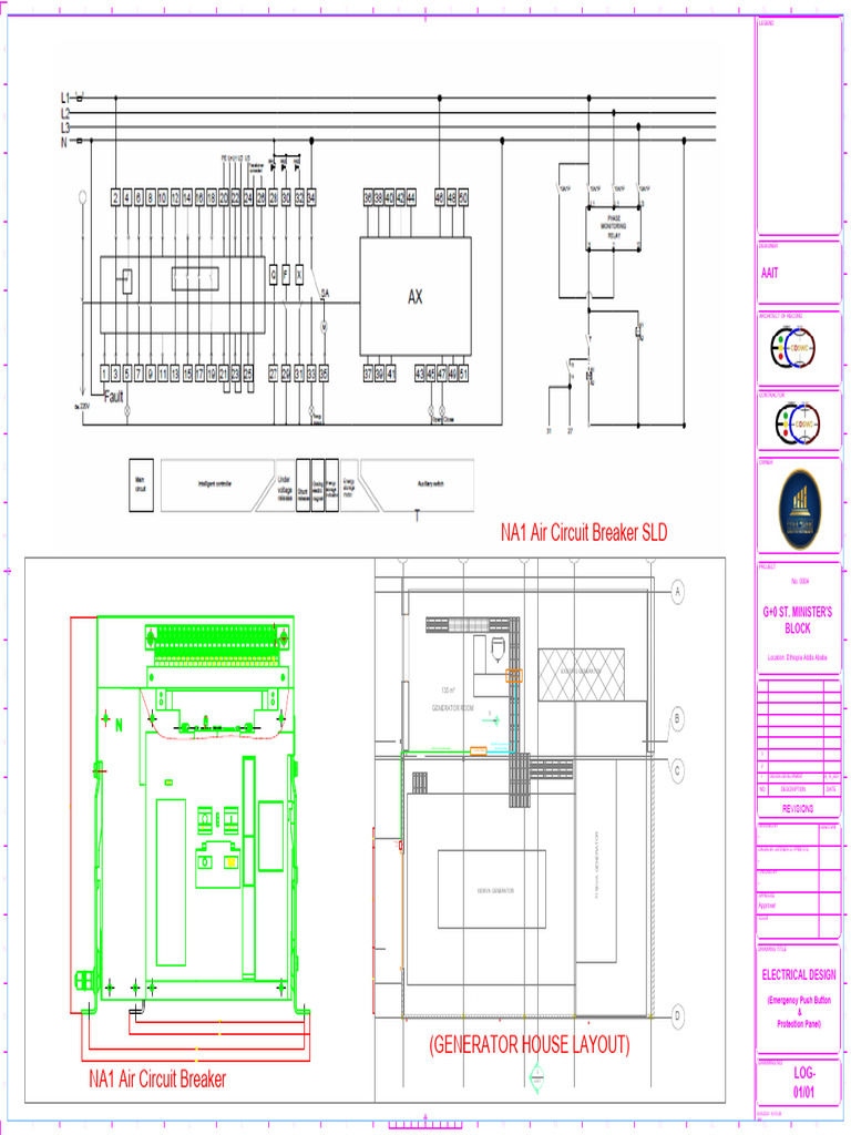 Emergency Push Button Layout | PDF | Electrical Equipment | Wire