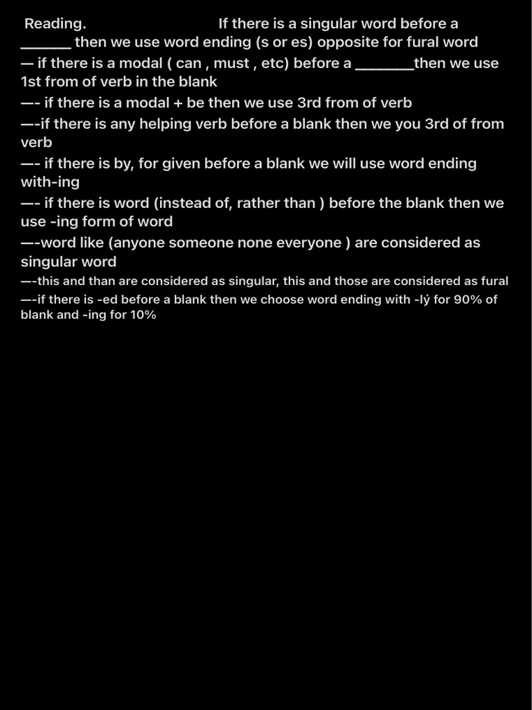 Reading. If There Is A Singular | PDF