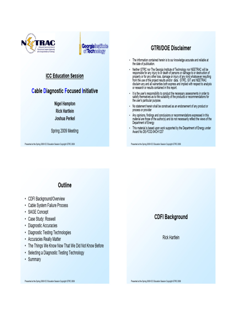 CDFI_ICC_Education_Spring_2009 | PDF | Electrical Engineering | Electricity