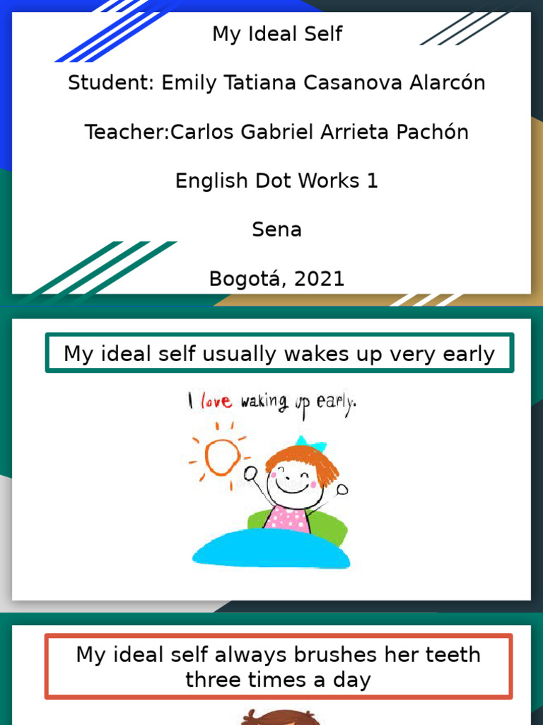 My Ideal Self: Daily Habits and Values | PDF