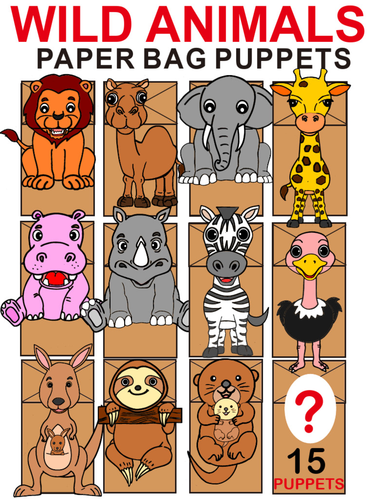 Wild Animal Puppet Crafts | PDF