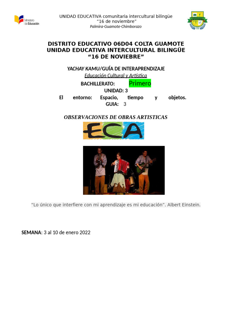 GUIA3_U3_ECA_1RO_BGU | PDF
