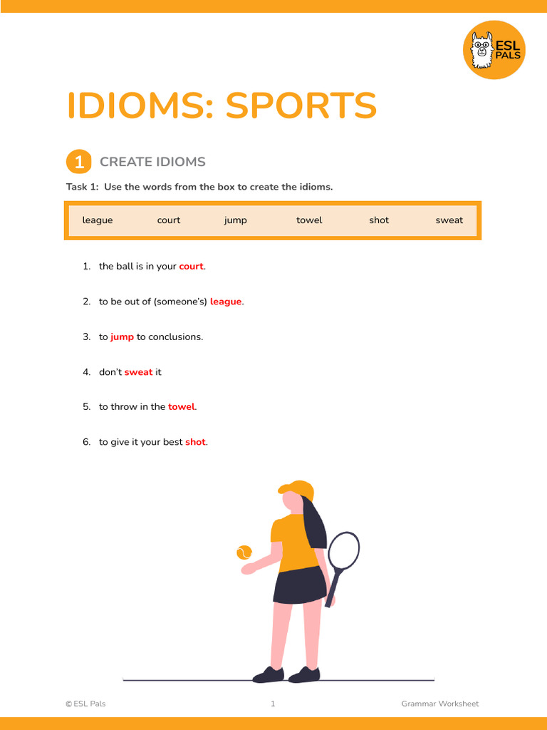 (TV) Idioms_ Sports | PDF | Mindset | Psychological Concepts