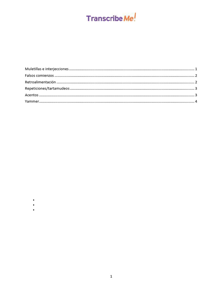 Guia Transcribeme Full Verbatim | PDF