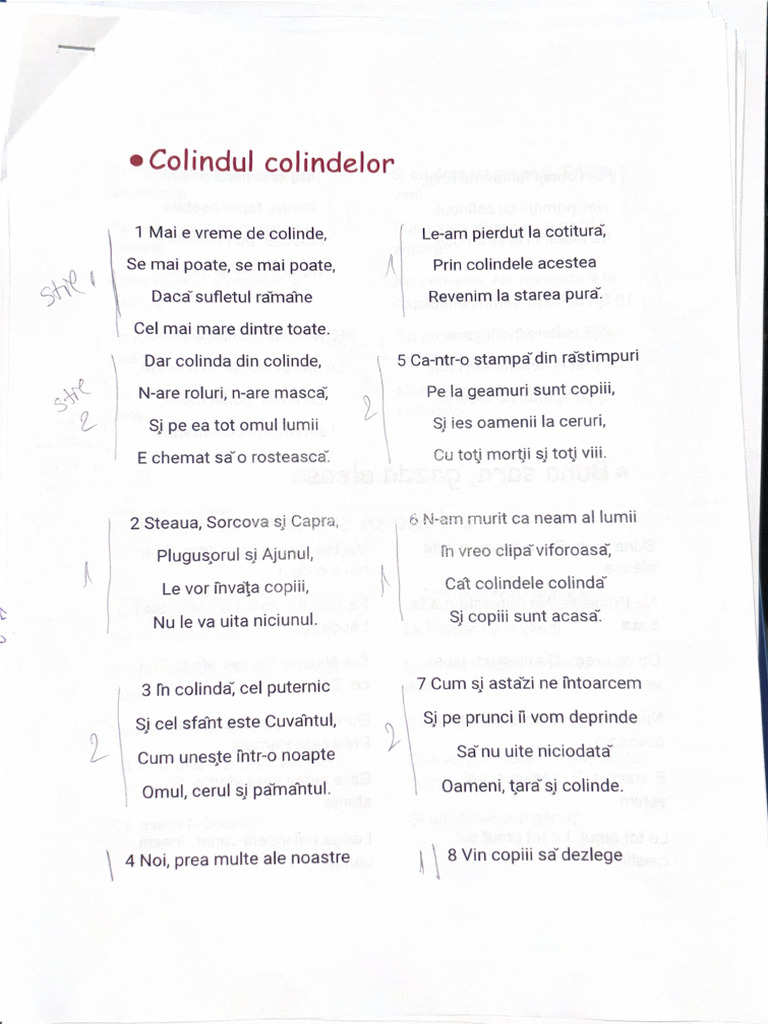 Colinde Cu Notite | PDF