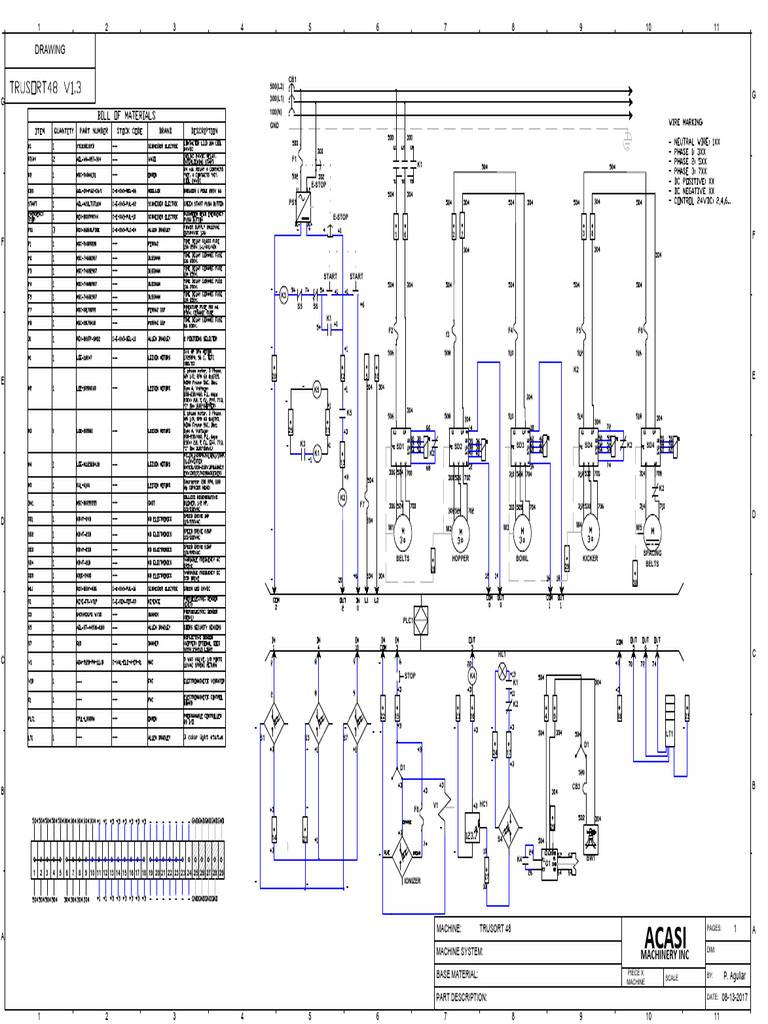 Trusort Electrical Drawing 24V Contactor V1 | PDF