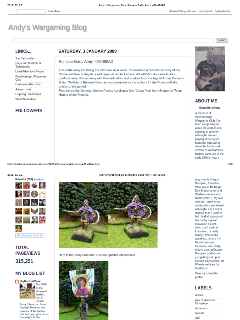 Romano-Gallic Wargaming Guide | PDF
