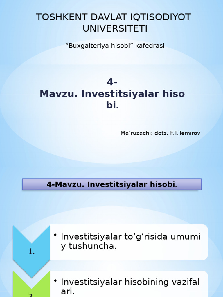 5-Mavzu | PDF