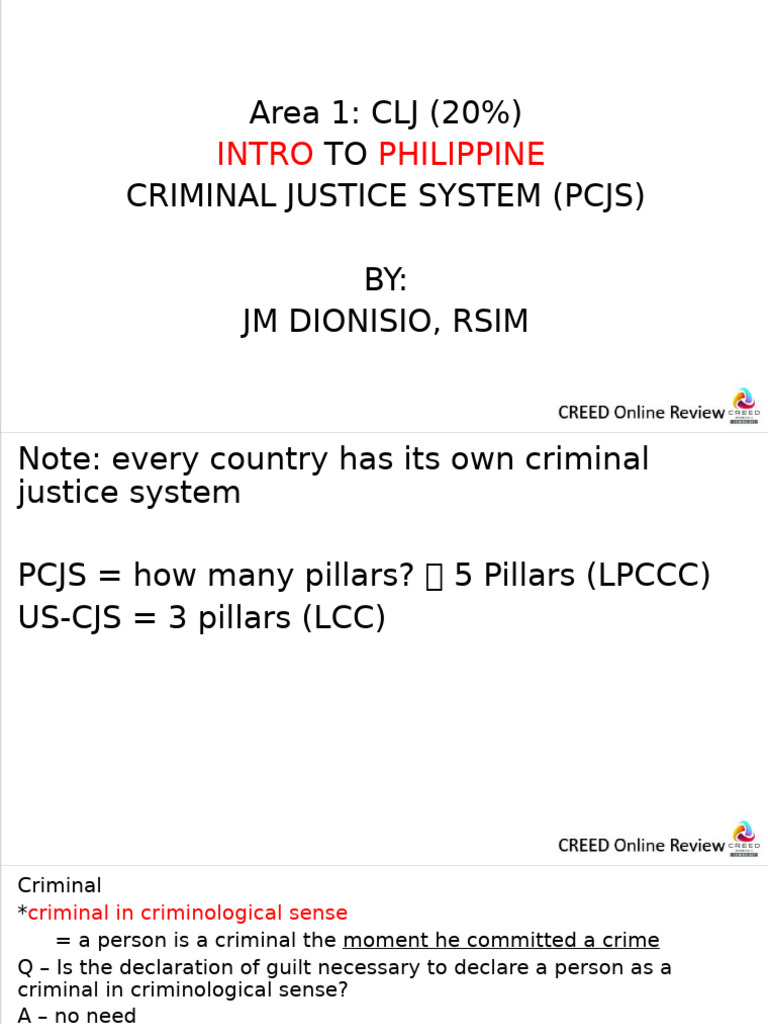 1htlLxENTrOJaVyNZ3Fz - PCJS CREED 2024 | PDF | Prosecutor | Burden Of Proof (Law)