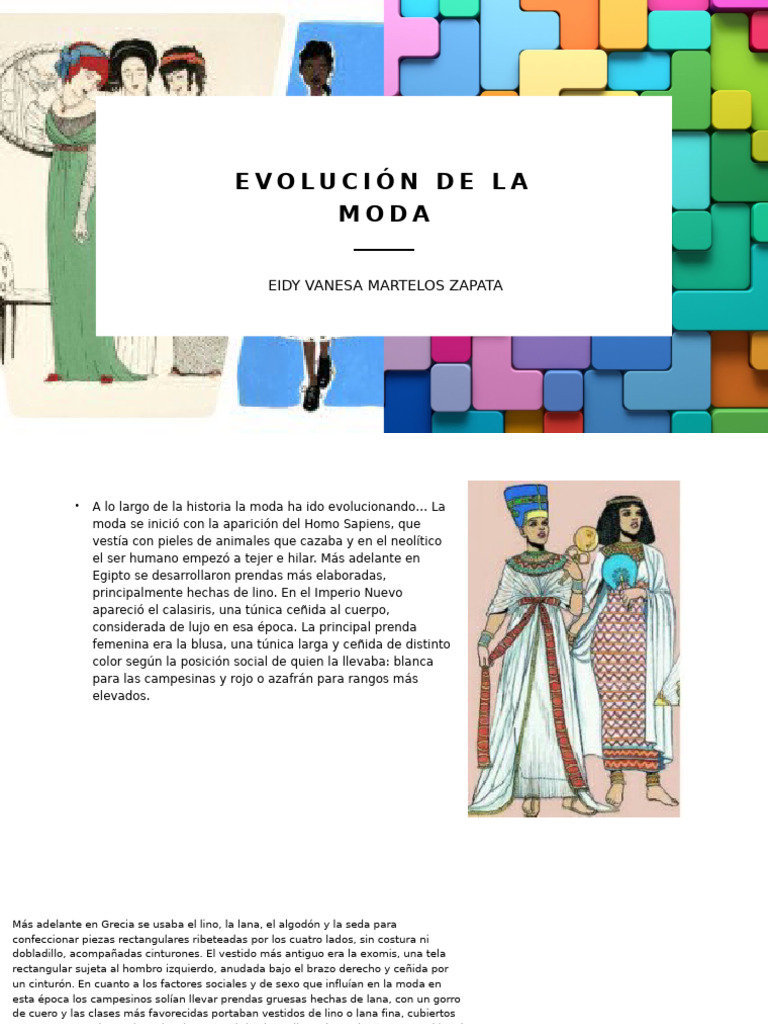 Tipologias de La Moda | PDF | Ropa | Moda