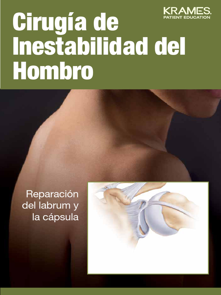 Inestabilidad del Hombro: Causas y Tratamiento | PDF | Hombro | Cirugía