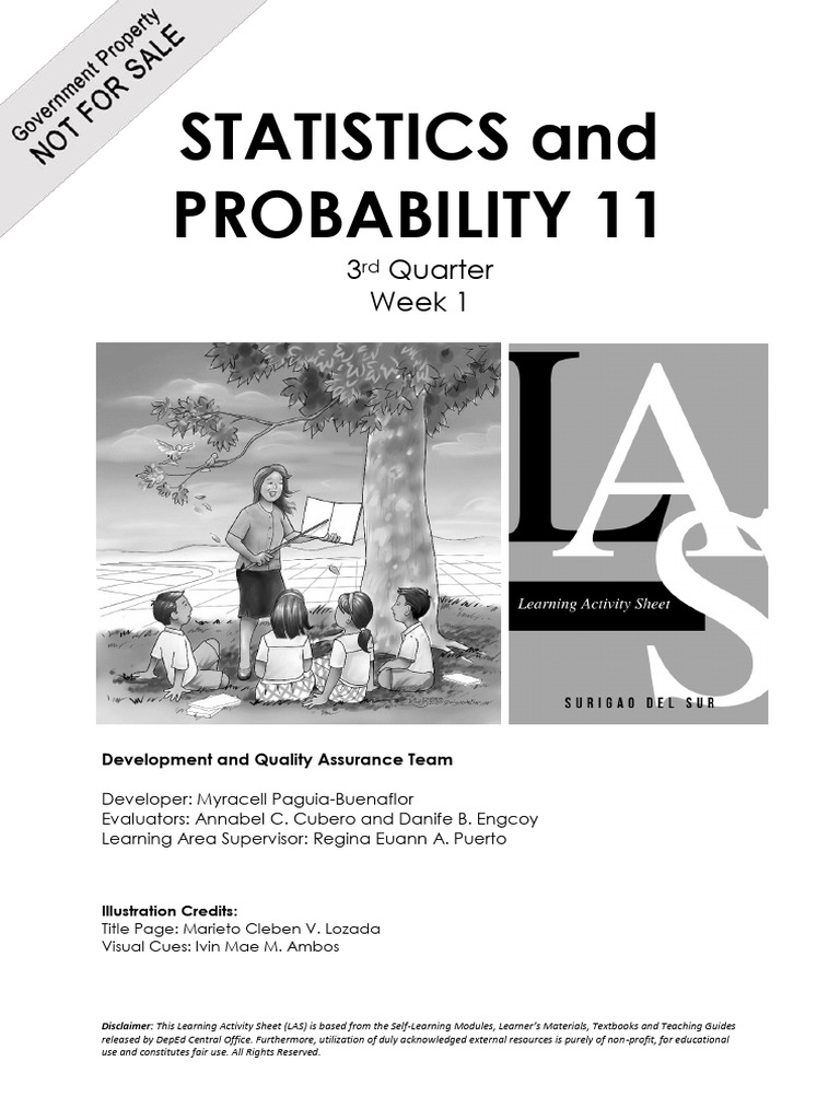 Statistics Probability11 q3 Week1 v4-1 | PDF | Random Variable | Probability Distribution