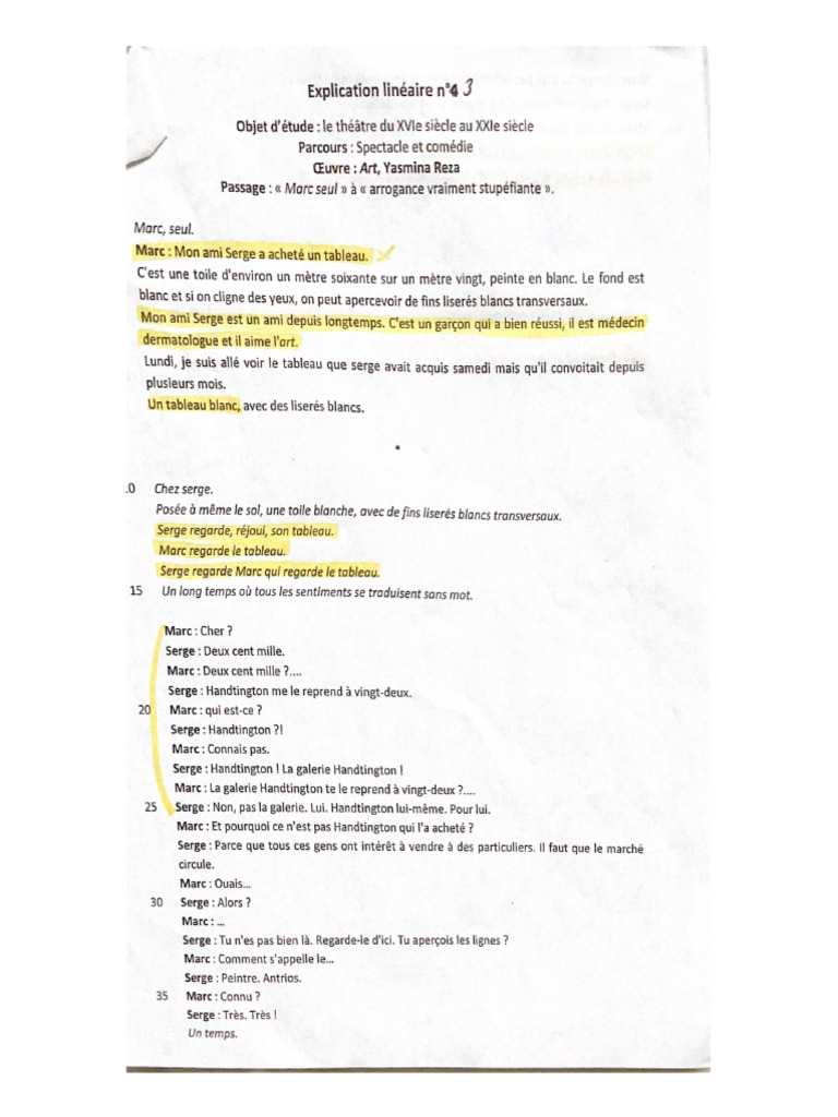 Explication Linéaire N°4 3 | PDF