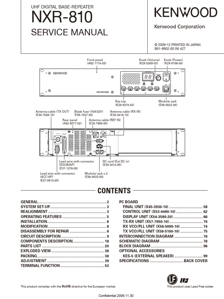 nxr810 | PDF | Amplifier | Personal Computers