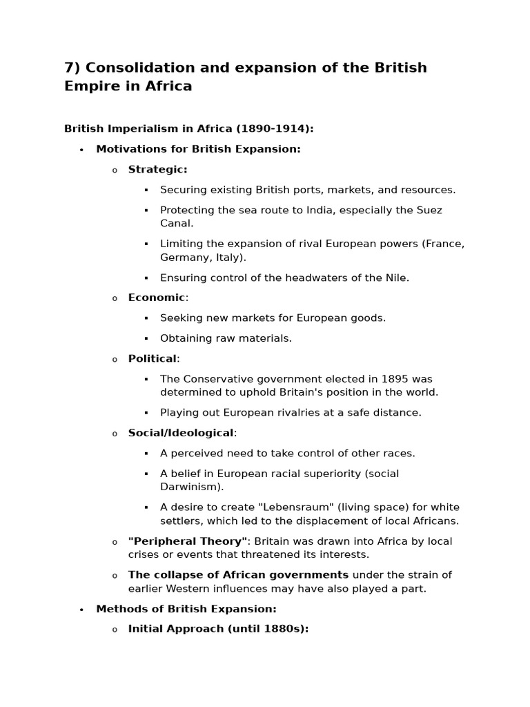 British Empire Expansion in Africa | PDF | British Empire | Imperialism