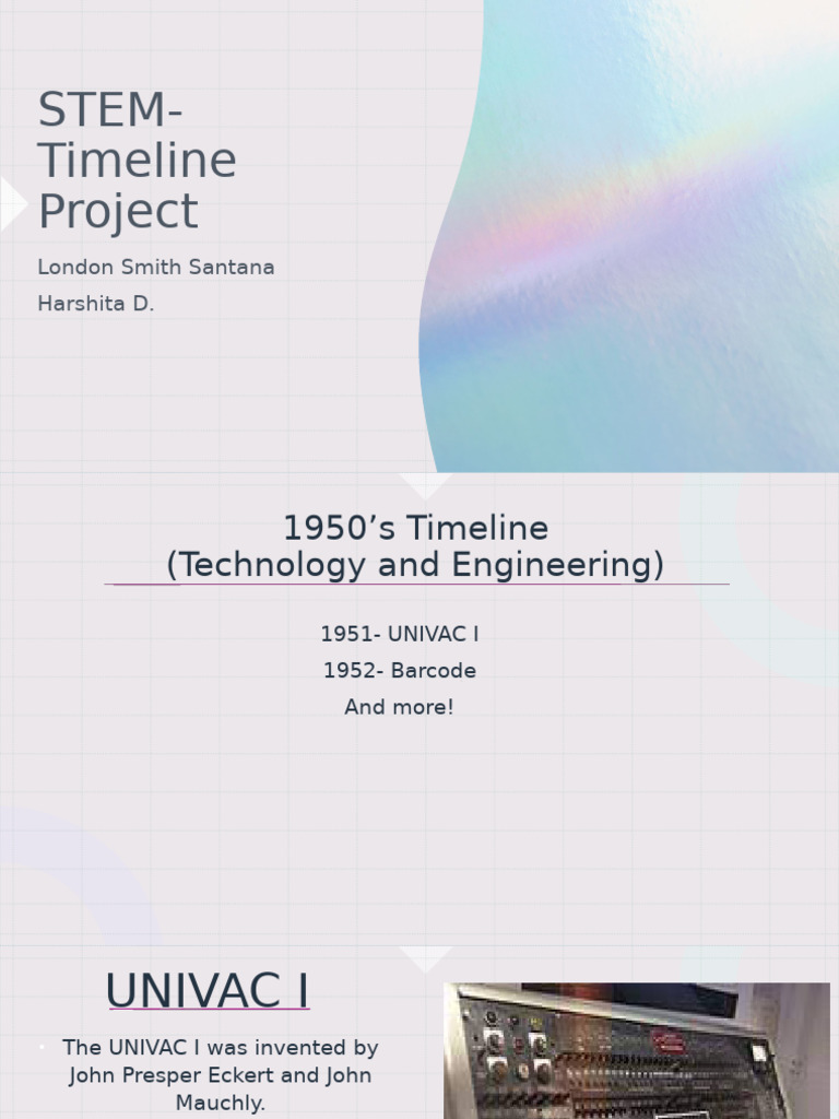 STEM - Timeline Project | PDF