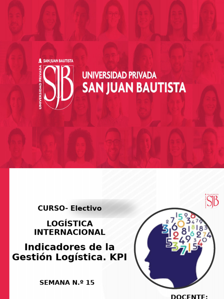 Sem 15 Log. Inter. 2024-II Kpi | PDF | Indicador de rendimiento | Logística