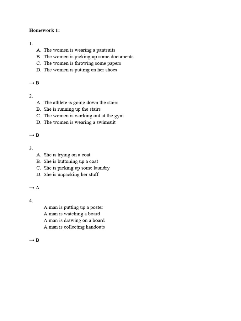 Homework Answers for Visual Tasks | PDF