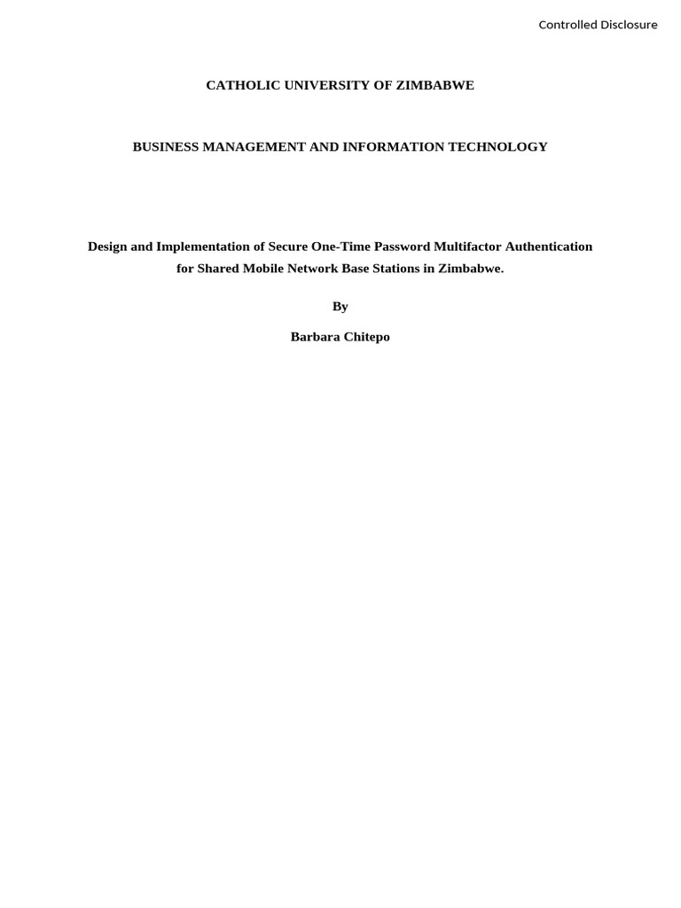 Barbara Chitepo Ch4 | PDF | Security | Computer Security