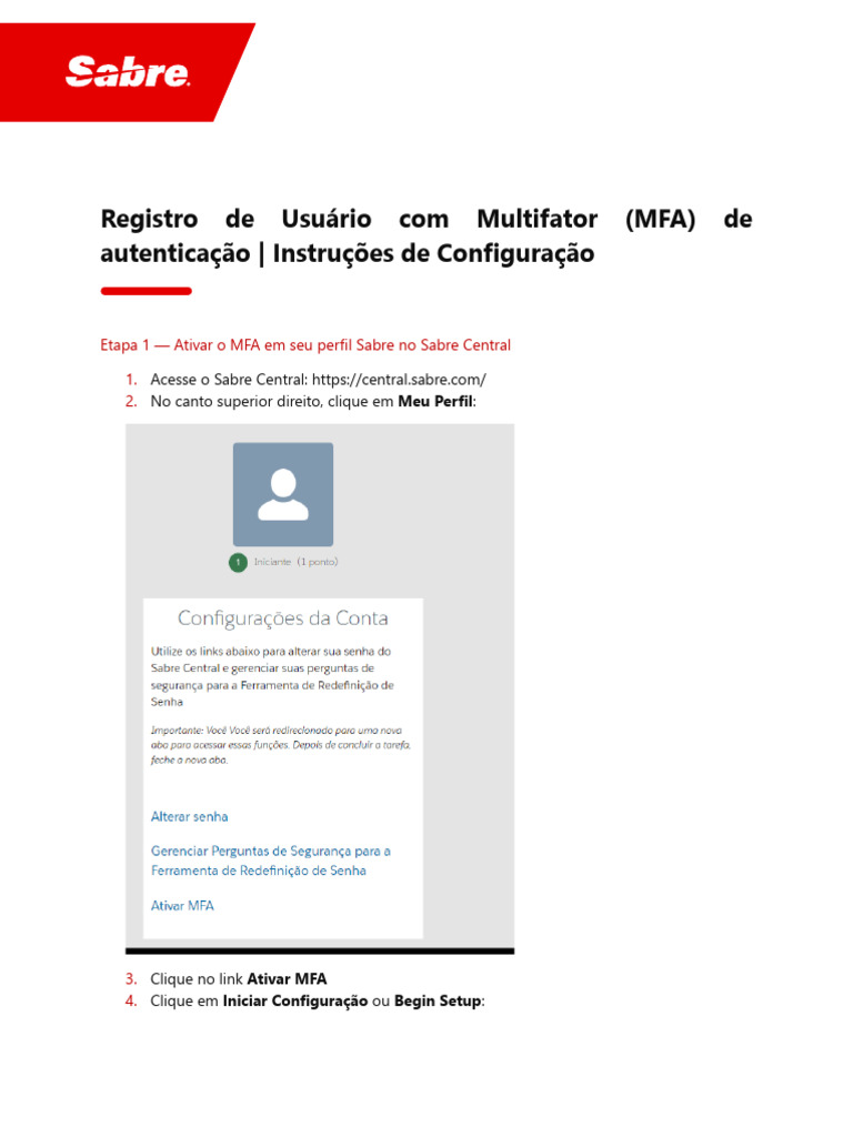 Sabre_MFA_ativacao | PDF