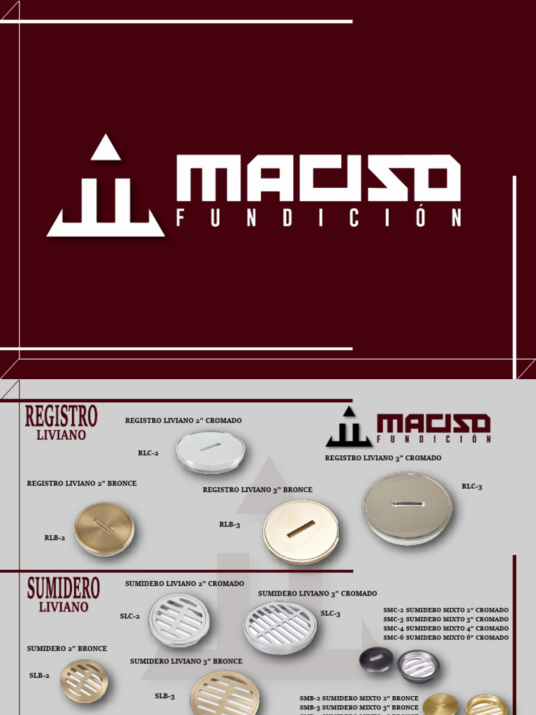 Productos de Fontanería Maciso | PDF | Acero | Hierro