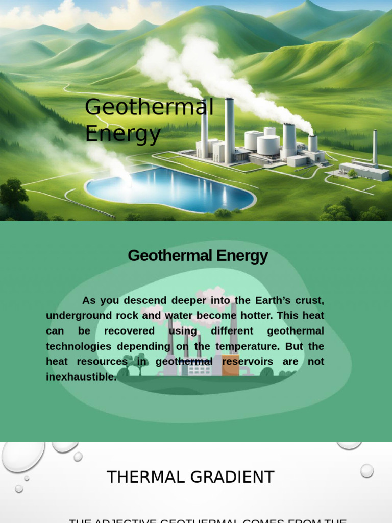 Geothermal energy & Water RESOURCES IN EARTH (1) | PDF | Geothermal ...
