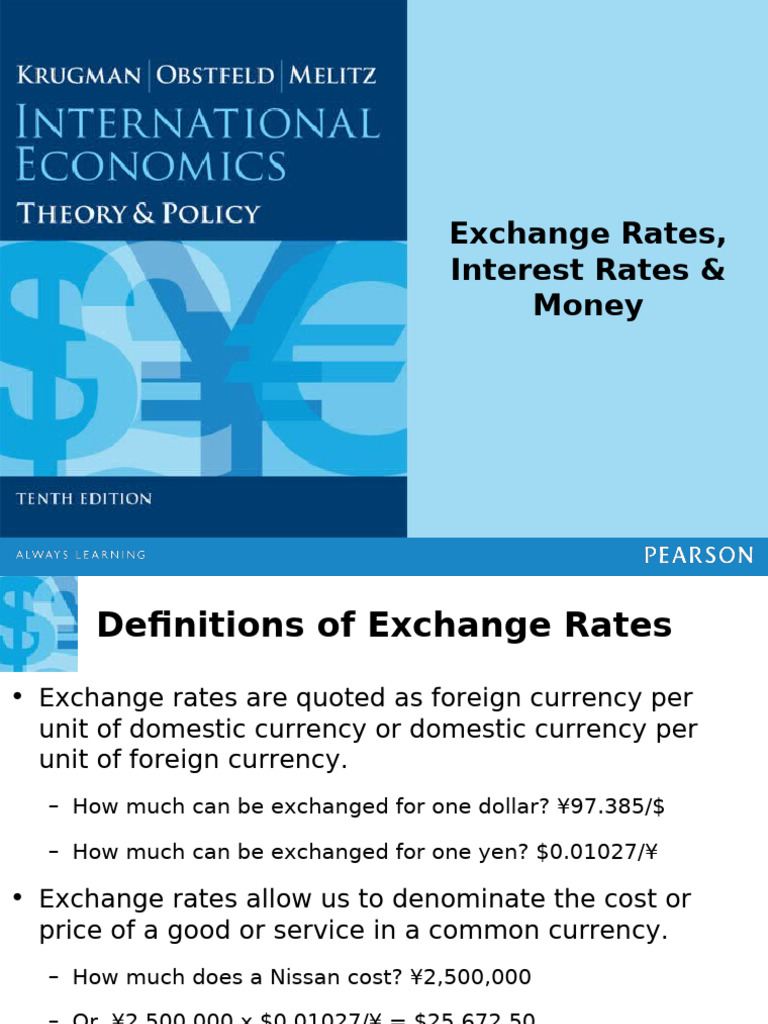 Exchange Rates, Money and Interest Rates | PDF | Currency Appreciation ...
