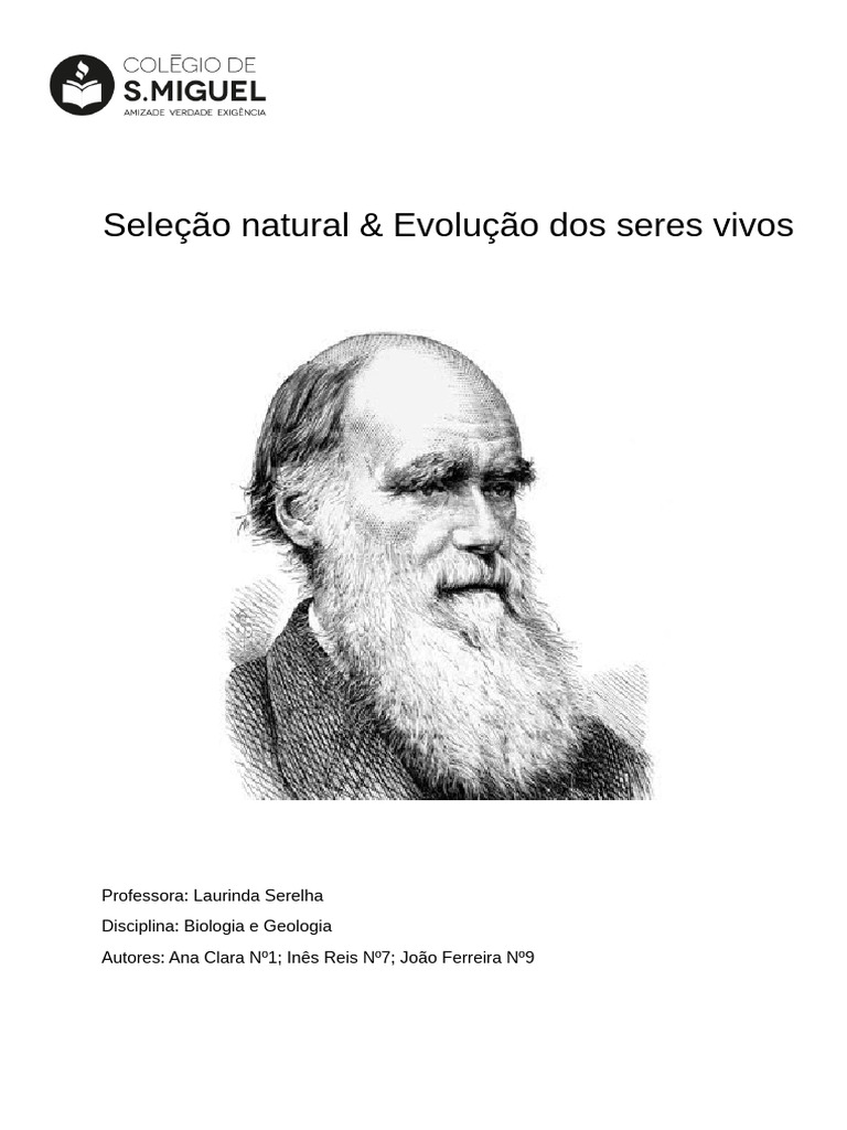 Seleção Natural - Biologia | PDF | Recombinação genética | Seleção natural