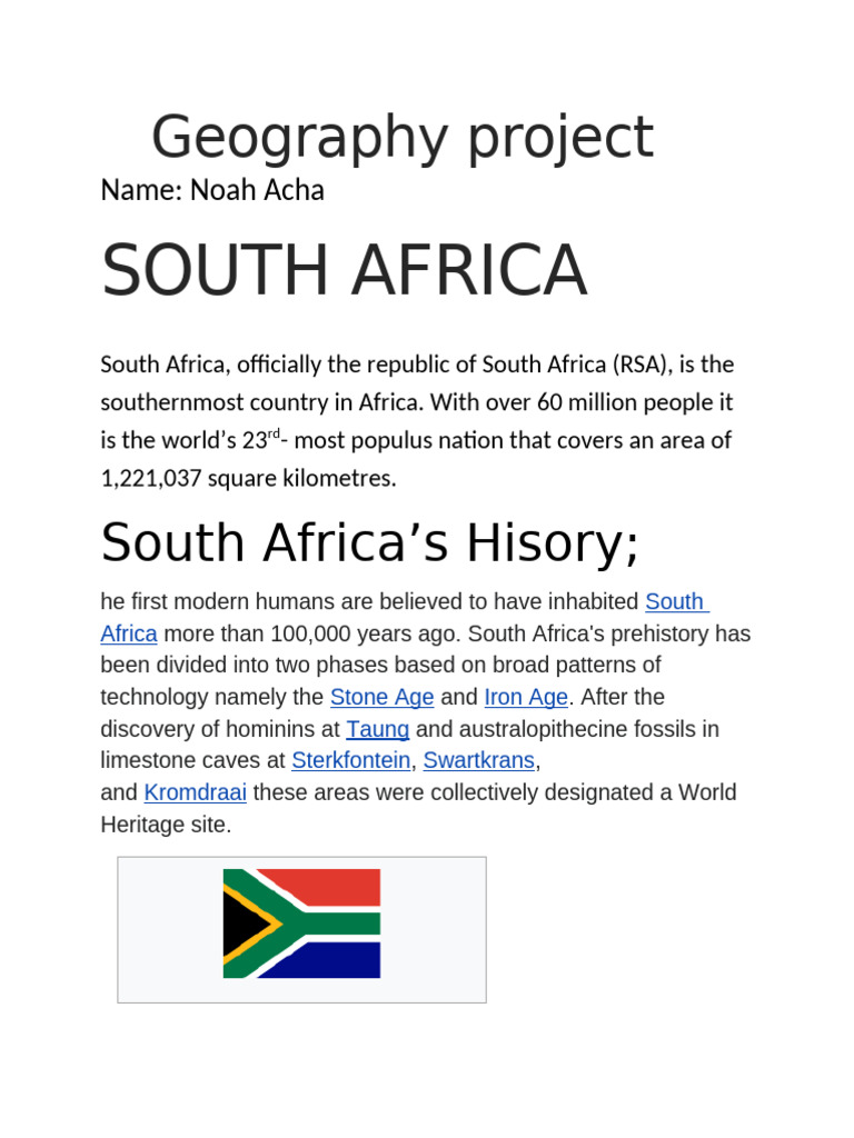 Geography project | PDF