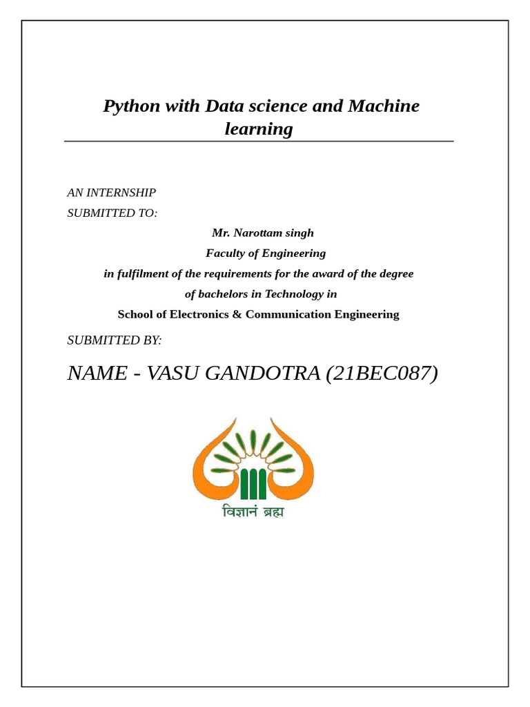 21Bec087^Jpdf report 2 | PDF | Control Flow | Python (Programming Language)