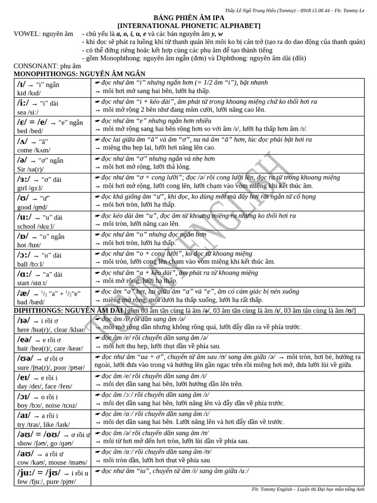 IPA TRANSCRIPTION | PDF