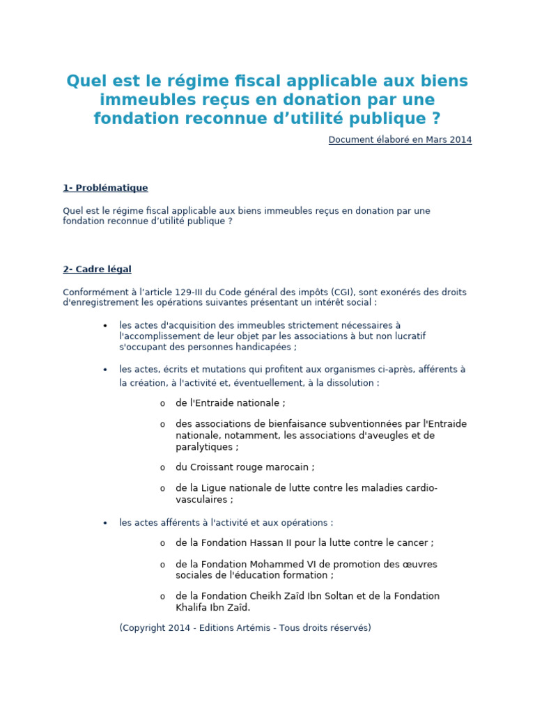 Régime D'imposition | PDF | Application | Impôts