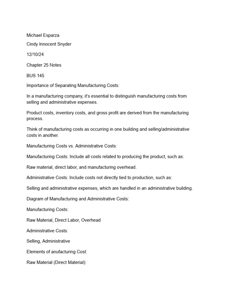 _Chapter 25 | PDF | Expense | Inventory