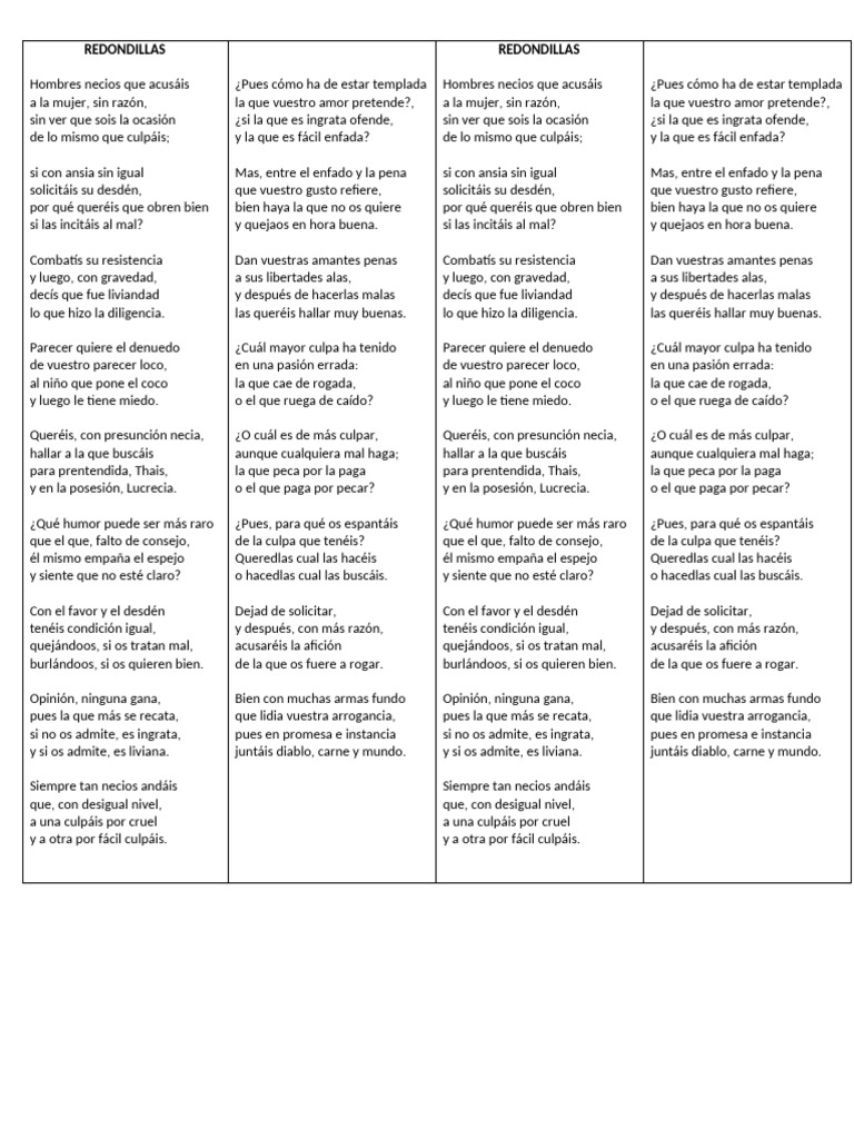 REDONDILLAS | PDF