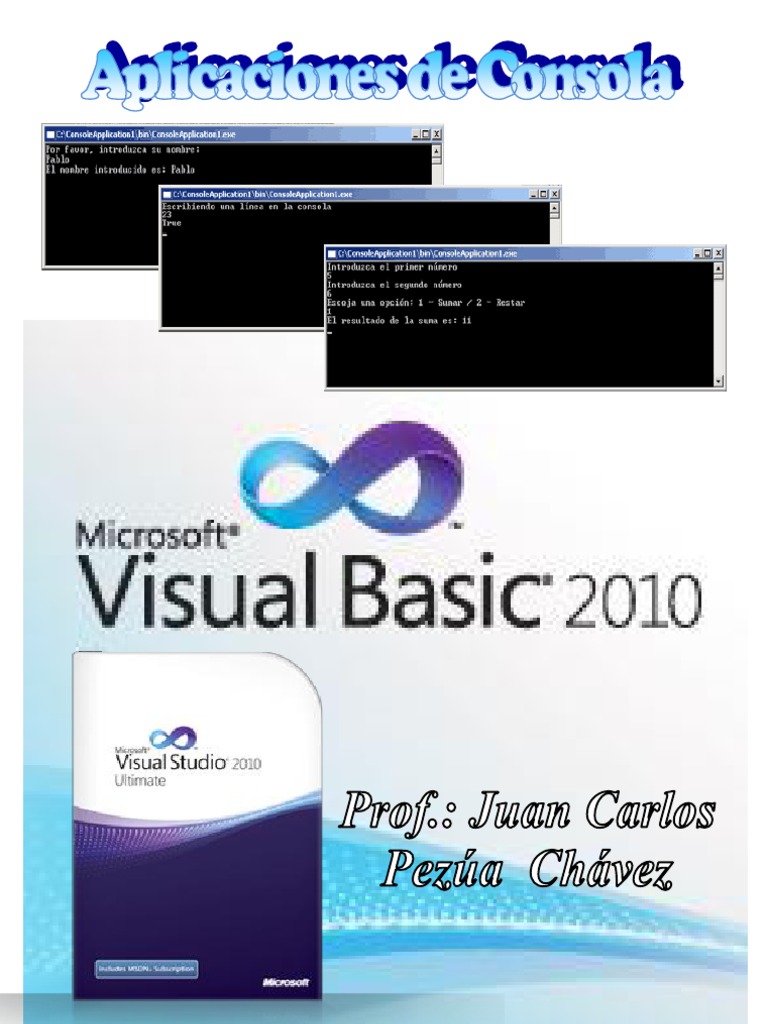 01 Aplicaciones de Consola | PDF | Algoritmos | Programación de ...